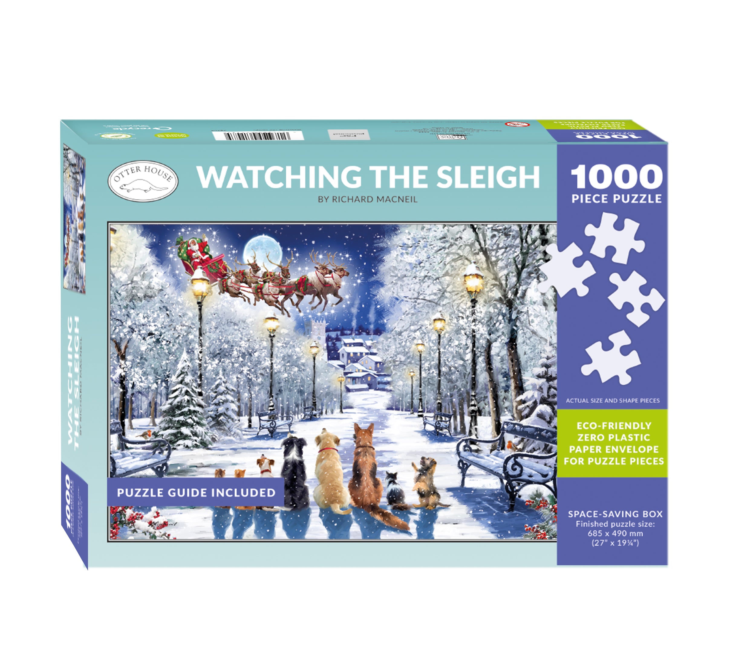 Watching The Sleigh - 1000 Piece Jigsaw Puzzle – Otter House